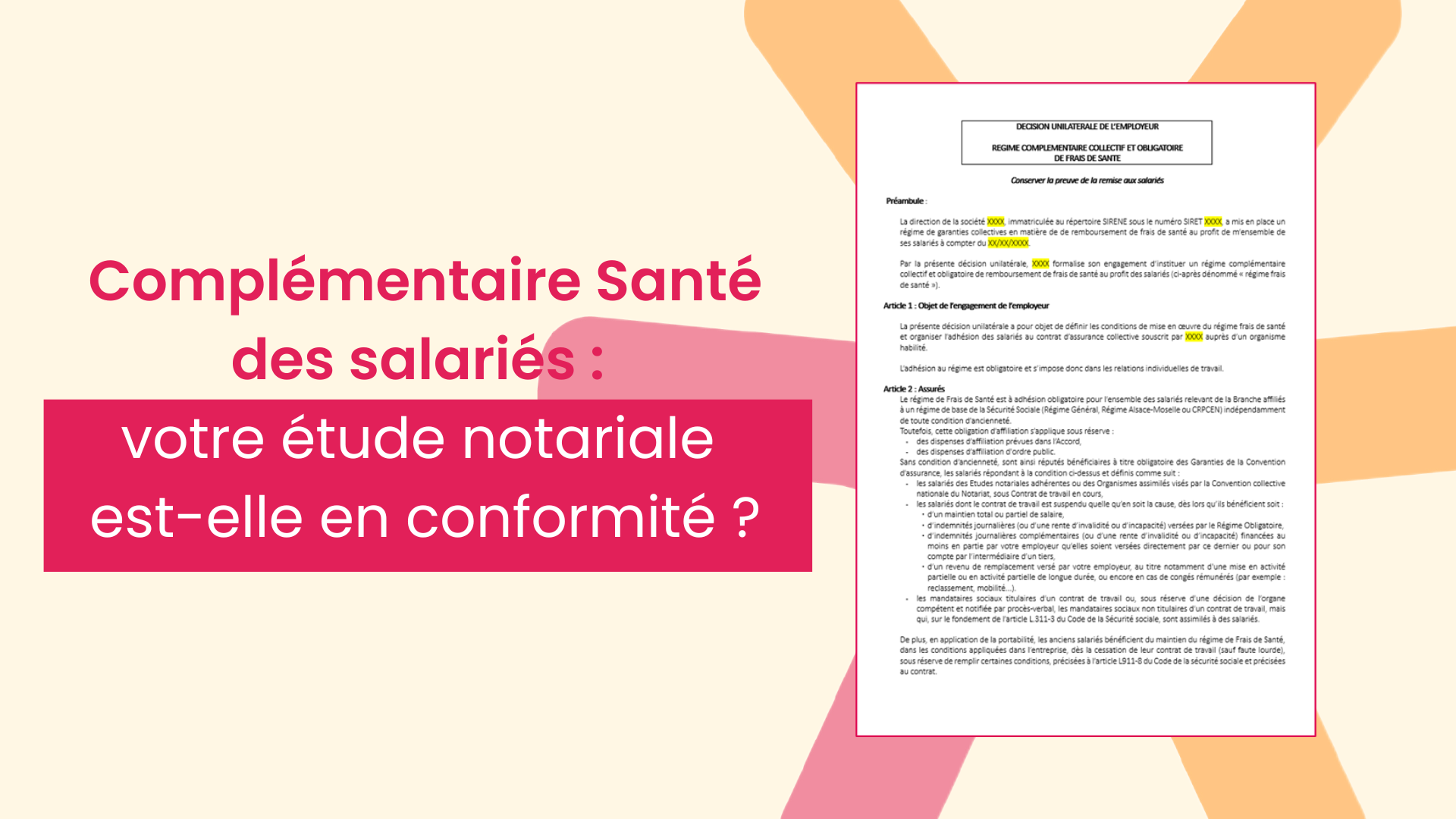 Complémentaire Santé des salariés : votre étude notariale est-elle en ...